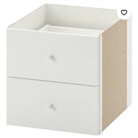 IKEA | Storage & Organization | Ikea New White Kallax 3x13 2 Drawer ...